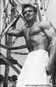 Stunning muscle man vintage photo photo art